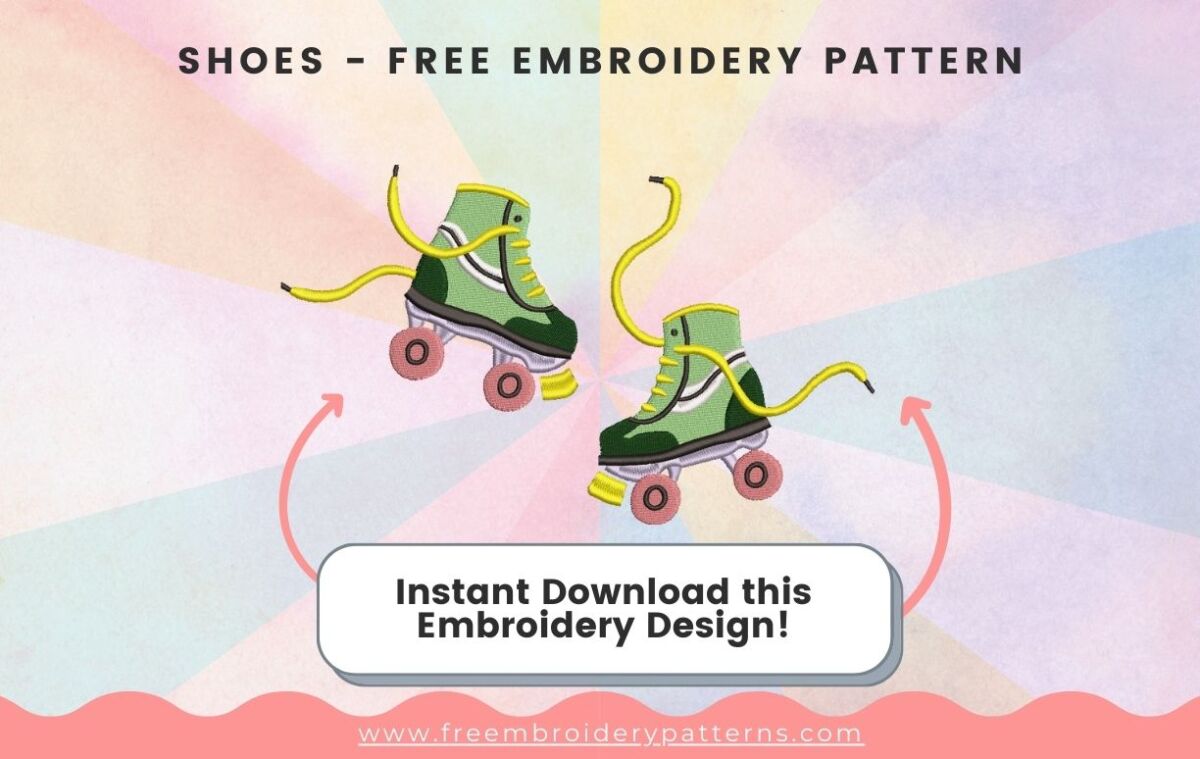 Shoes – Free Embroidery Pattern - Free Embroidery Patterns